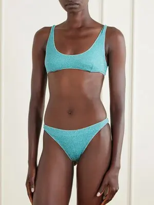 Oseree Lumière Metallic Bikini - Blue