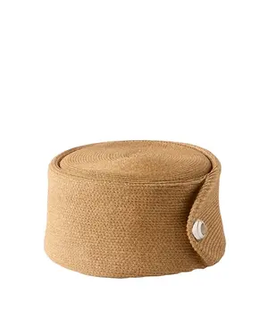 GIGI BURRIS MILLINERY Tenley Embellished Braided Straw Turban - Brown