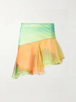 DONDE ESTEBAN Formentera Silk Mini Skirt