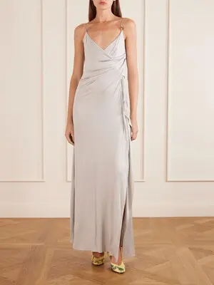 Versace Draped Jersey Gown