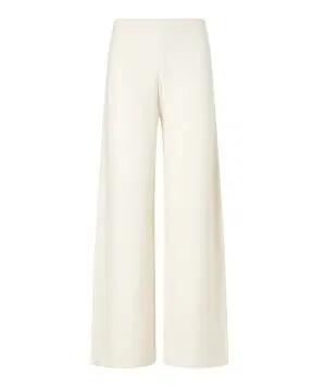 LA LIGNE Babs Crocheted Cotton-blend Wide-leg Pants - Neutrals