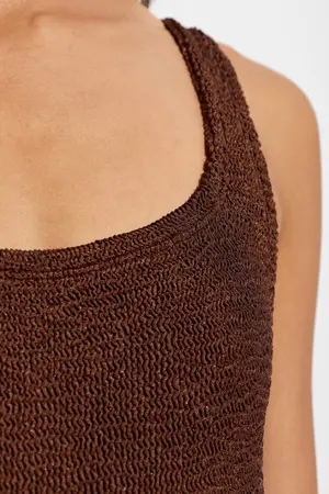 Hunza G Square Neck One-piece Swimsuit