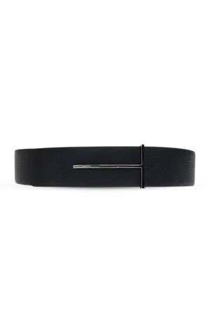 TOM FORD Double-sided Leather Belt With Metallic Buckle - Black