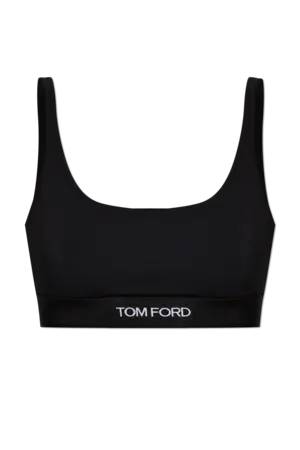 TOM FORD Bra With Logo - Black