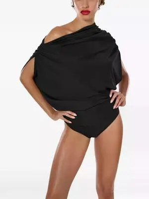 Wolford One-shoulder Draped Fluid Body