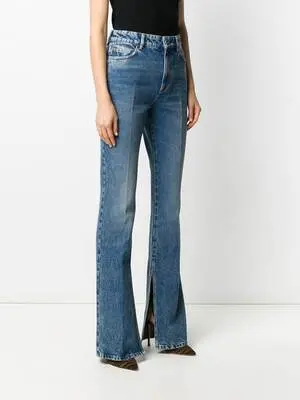 Attico High-waisted Bootcut Jeans