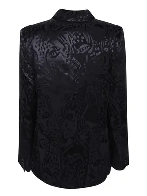 Farm Rio Patterned Double-breasted Jacket