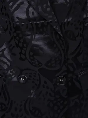 Farm Rio Patterned Double-breasted Jacket