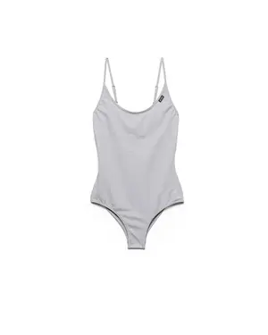 Prada One-piece Jersey Swimsuit - Grey