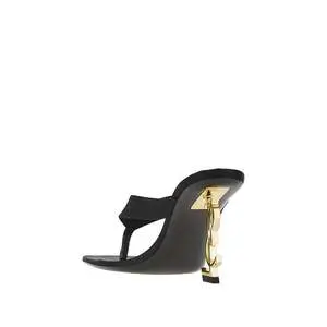 Saint Laurent Opyum' Satin Thong Mules