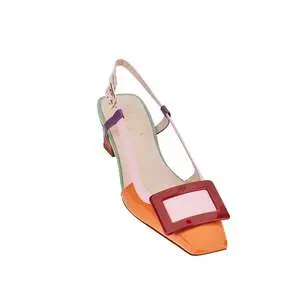 ROGER VIVIER Belle Vivier' Multicoloured Slingback Pumps
