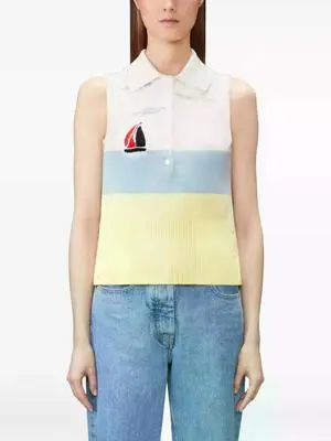 Thom Browne Sleeveless Polo Shirt
