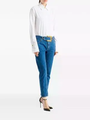 Balmain Belted Denim Jeans