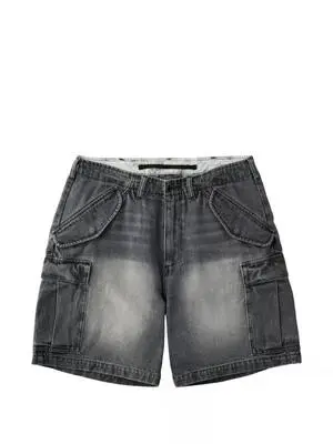 UNIVERSAL OVERALL Faded Effect Cargo Shorts - Grey