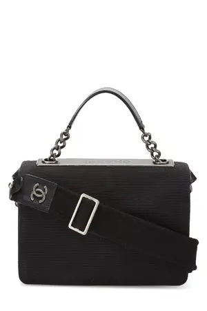 Chanel Paris-salzburg Canvas Top Handle Medium