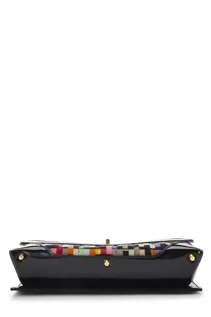 Chanel Multicolor Velour Mademoiselle Lock Shoulder Bag