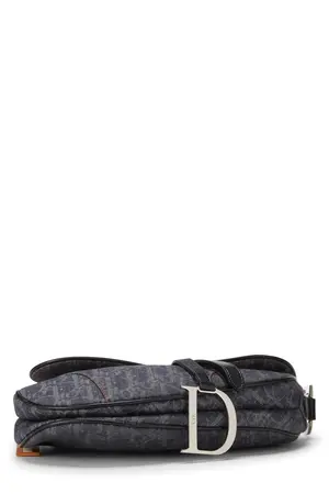 Dior Trotter Denim Remove Before Flight Saddle Bag