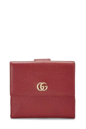 Gucci Gg French Flap Wallet - Red
