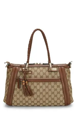 Gucci Original Gg Bella Zip Tote - Brown