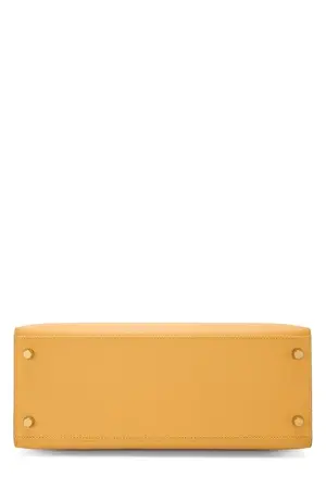 Hermès Jaune D'or & Menthe Epsom Horseshoe Kelly Sellier 28
