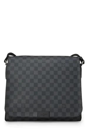 LOUIS VUITTON Damier Graphite District Messenger - Black