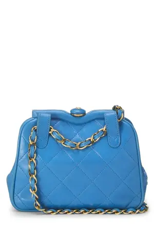 Chanel Quilted Lambskin Kiss Lock Waist Pouch