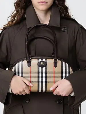 Burberry Monogrammed Satchel Bag