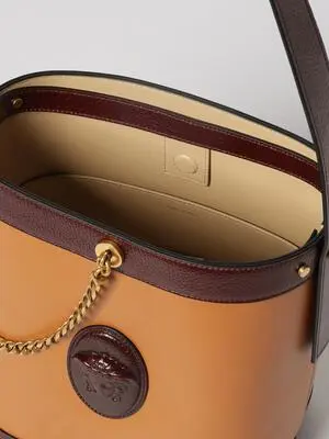 Versace Smooth Calfskin Leather Pivot Shoulder Bag - Brown