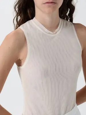 FORTE_FORTE Sleeveless Sheer Top