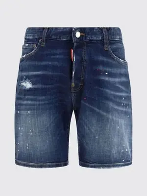 Dsquared2 Cotton Shorts - Navy
