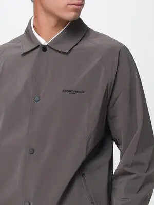 Emporio Armani Polyester & Viscose Blend Shirt Jacket