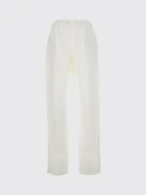 Emporio Armani Linen Slim Fit Trousers - White