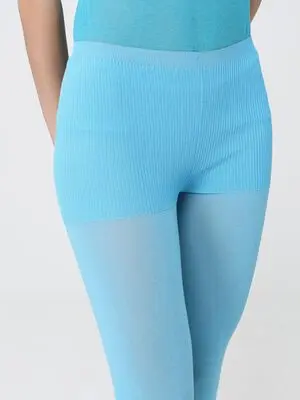Paloma Wool Slim Fit Knit Leggings In Organic Cotton With A Mid-rise Waist