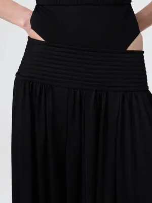 Alaïa Wool Blend Wideleg Trousers