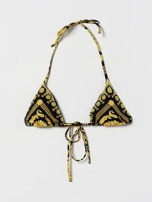 Versace Greca Print Triangle Bikini Top