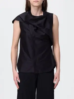 Rick Owens Sleeveless Draped Top - Black