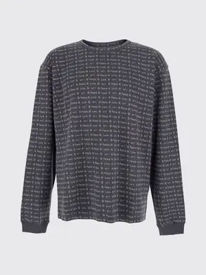 ERL Long-sleeved Cotton T-shirt With Contrast Logo Print