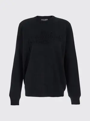 Dolce & Gabbana Virgin Wool Crewneck Jumper With Lettering Logo