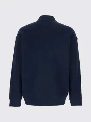 Emporio Armani Long-sleeved Cotton Polo Shirt With Embroidered Eagle Logo