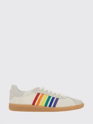 Dsquared2 Low Top Trainers In Leather And Mesh With Multicolour Stripes - Multicolor