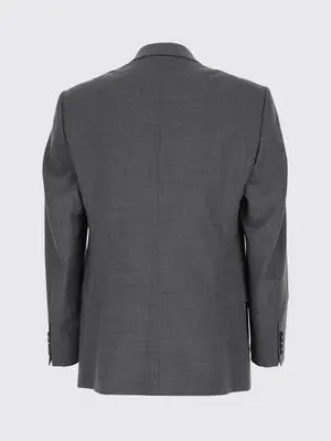 Emporio Armani Double-breasted Virgin Wool Blazer With Peak Lapels