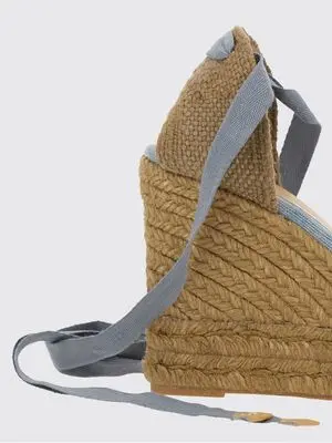 CastaÑer Canvas Wedge Espadrilles With Ankle Tie Laces