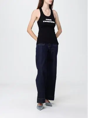 Stella McCartney Cotton Tank Top With Slogan Print