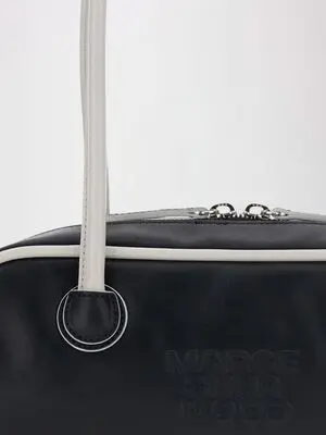 MARGESHERWOOD Smooth Leather Shoulder Bag With Double Handle And Zip
