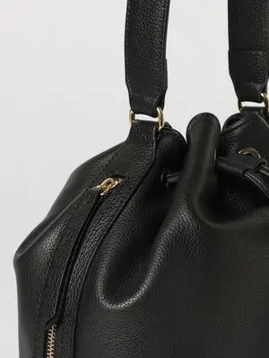 SKYTOS Camilla Pebbled Leather Bucket Bag With Double Handle - Black