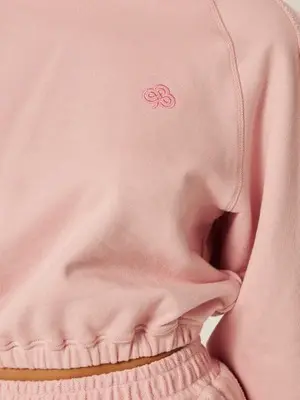 BE ATHLETICA Be The Moment Cropped Hoodie - Blush