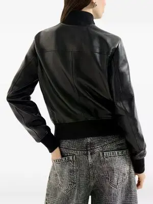 Brunello Cucinelli Nappa Leather Outerwear Jacket With Monili