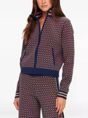 The Upside Lumiere Margot Geometric Track Jacket - Blue