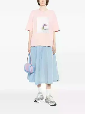 AGNES B. Ribstop Midi Skirt