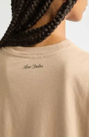 Acne Studios Cotton & Hemp Graphic T-shirt